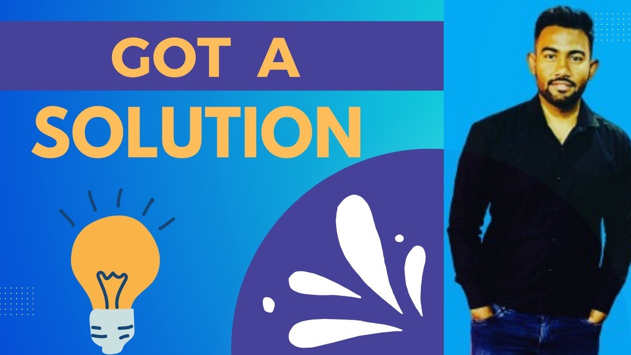 Got a Solution... - YouTube