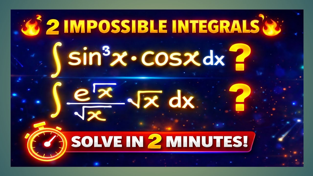 Integrals That Look Impossible (But Aren’t!) | Tricky Calculus ...