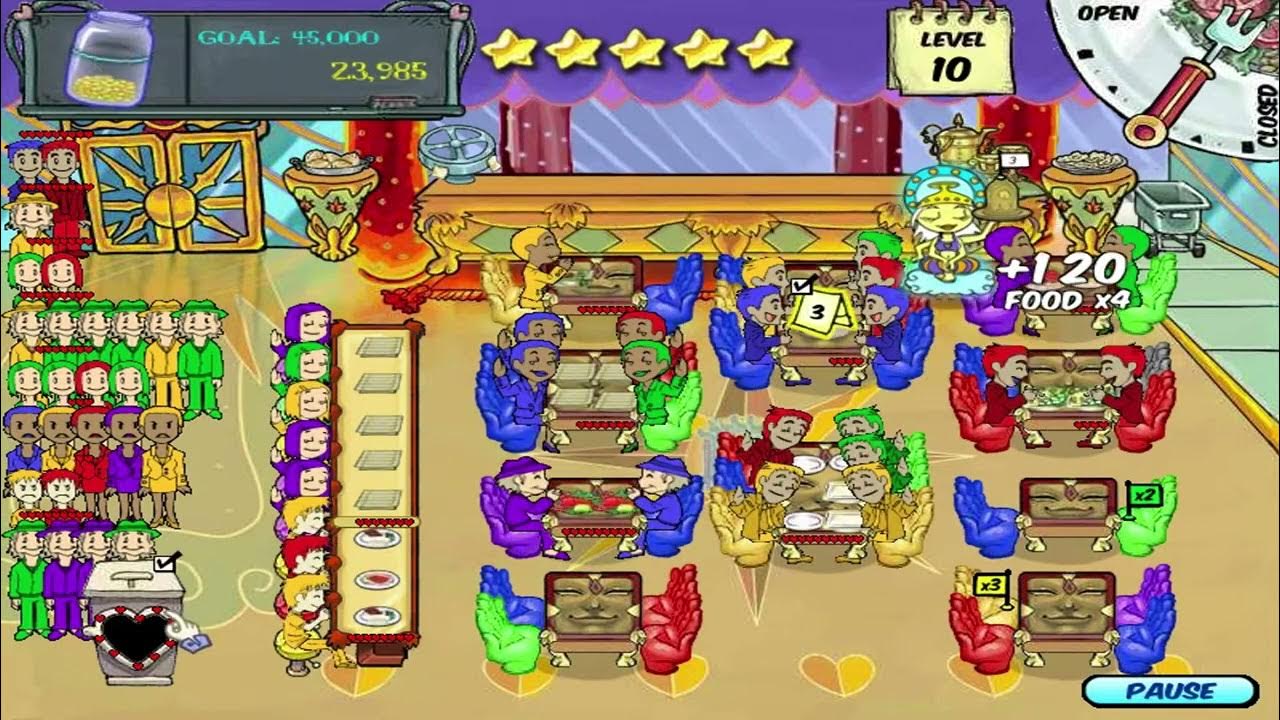 Diner Dash - Level #50 - Indian Restaurant X (Final Level) - YouTube