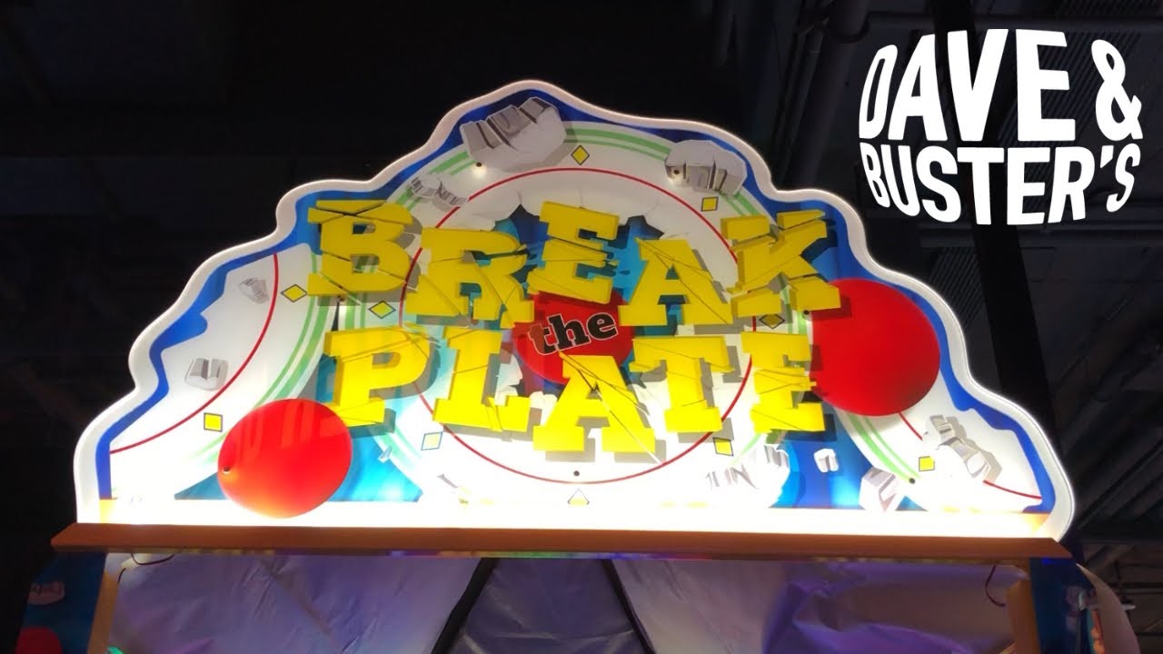 Break the Plate Arcade Game at Dave & Buster’s - YouTube
