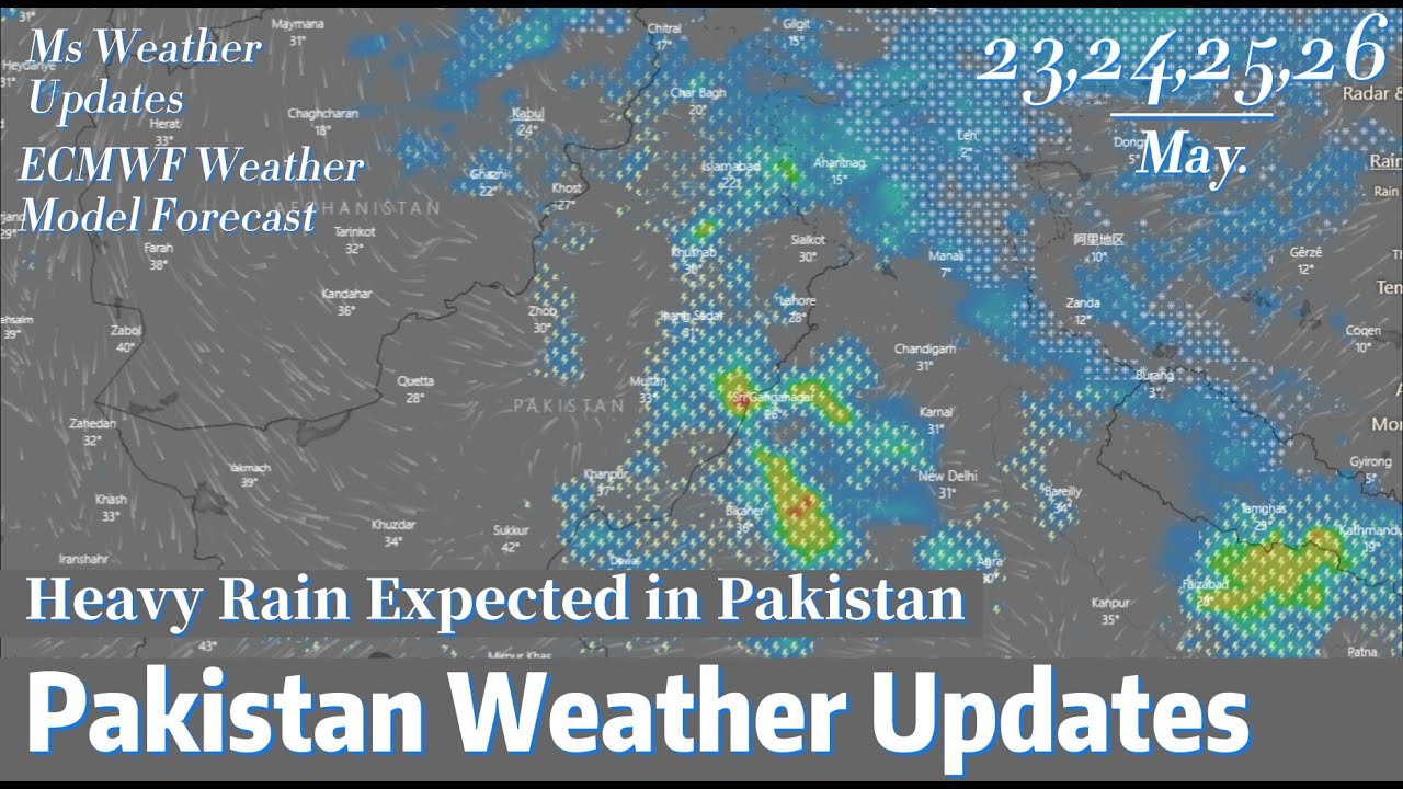 Pakistan weather forecast | Next four days heavy rain expected | Ms ...