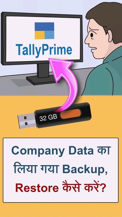 Backup and Restore in Tally Prime | How to Restore Tally Prime Data Backup | Restore Company ...