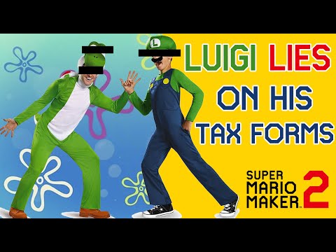 Luigi lies on his tax forms - Troll Level - Super Mario Maker 2