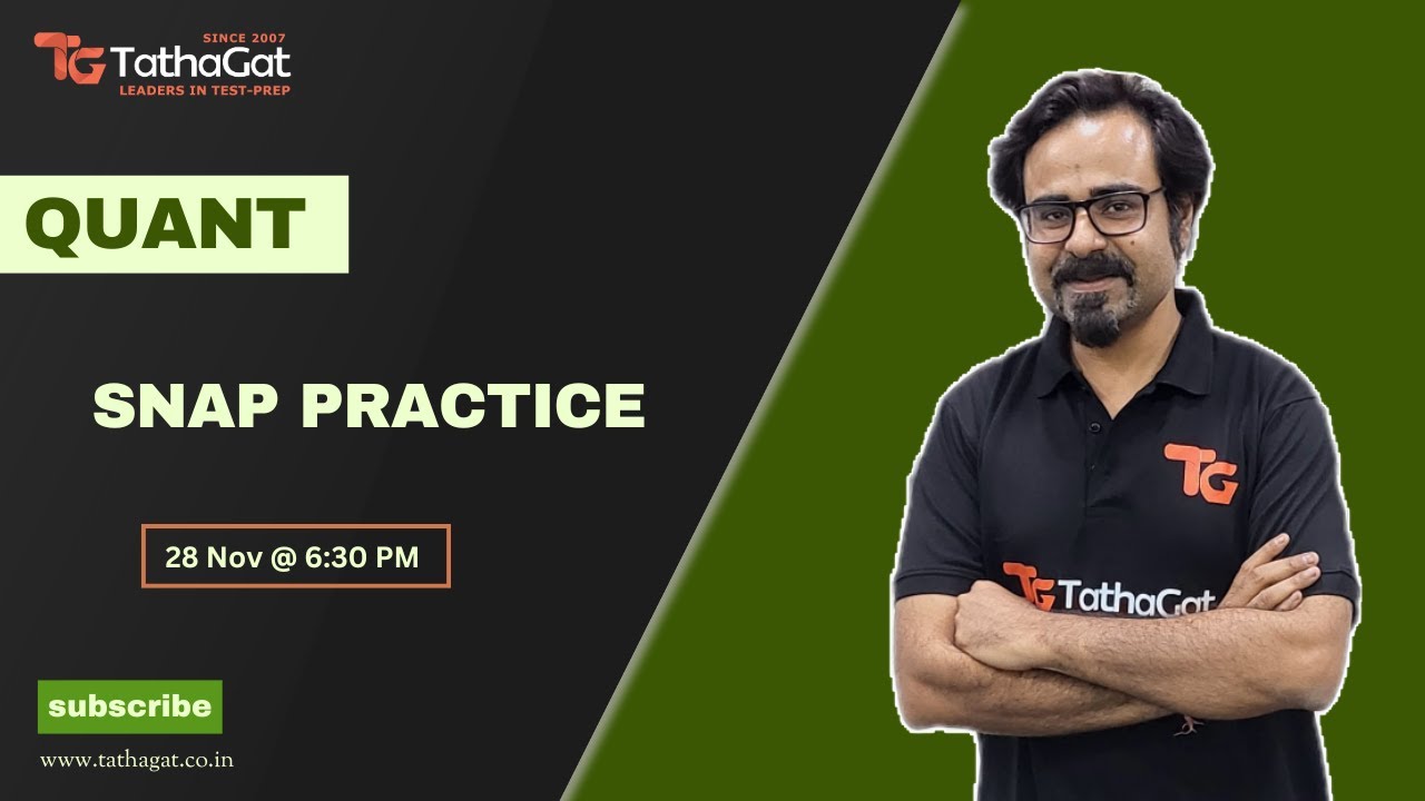 SNAP Quant Practice | Ace Arithmetic, Algebra, Geometry & More - YouTube