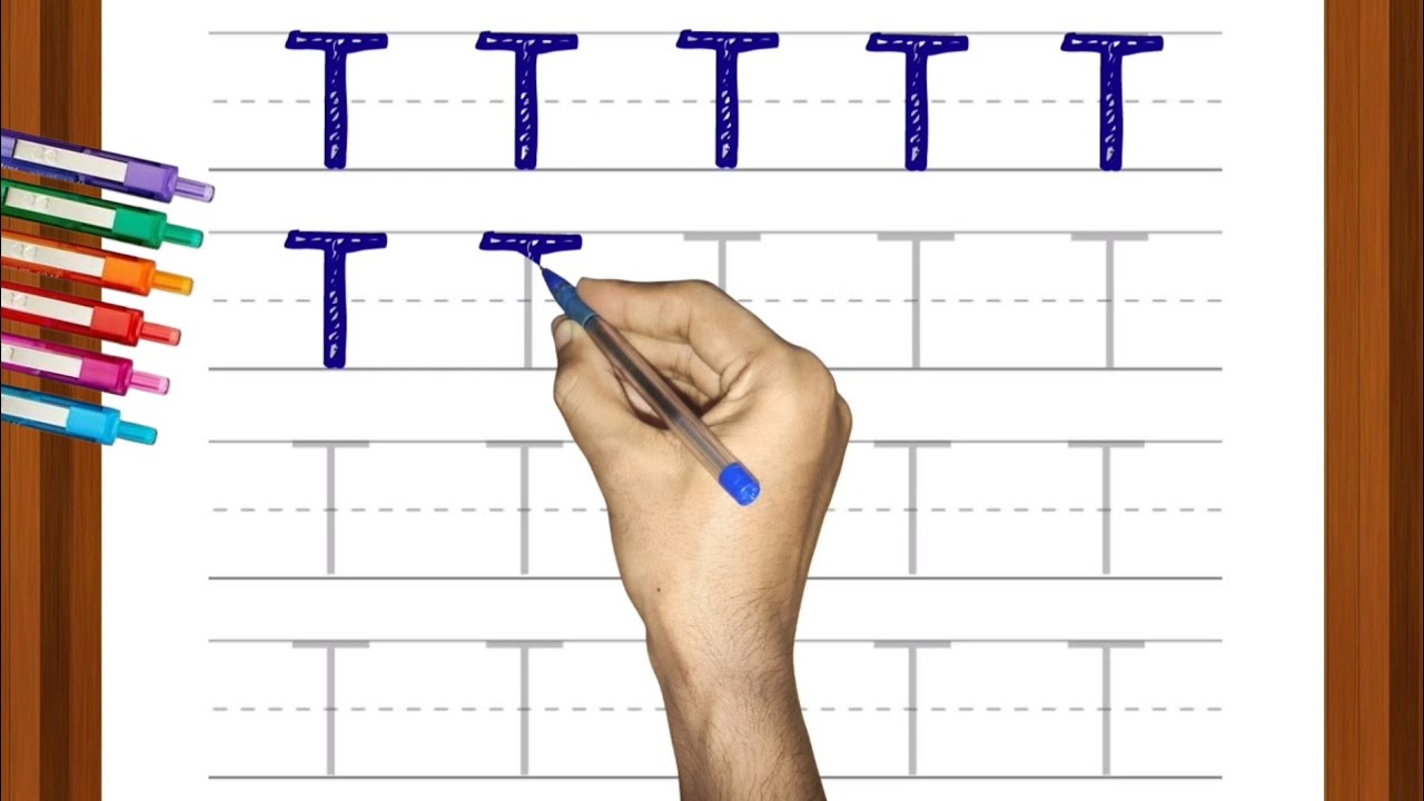 write the letter T, letter T practice, T writing, T,T,T, identification ...
