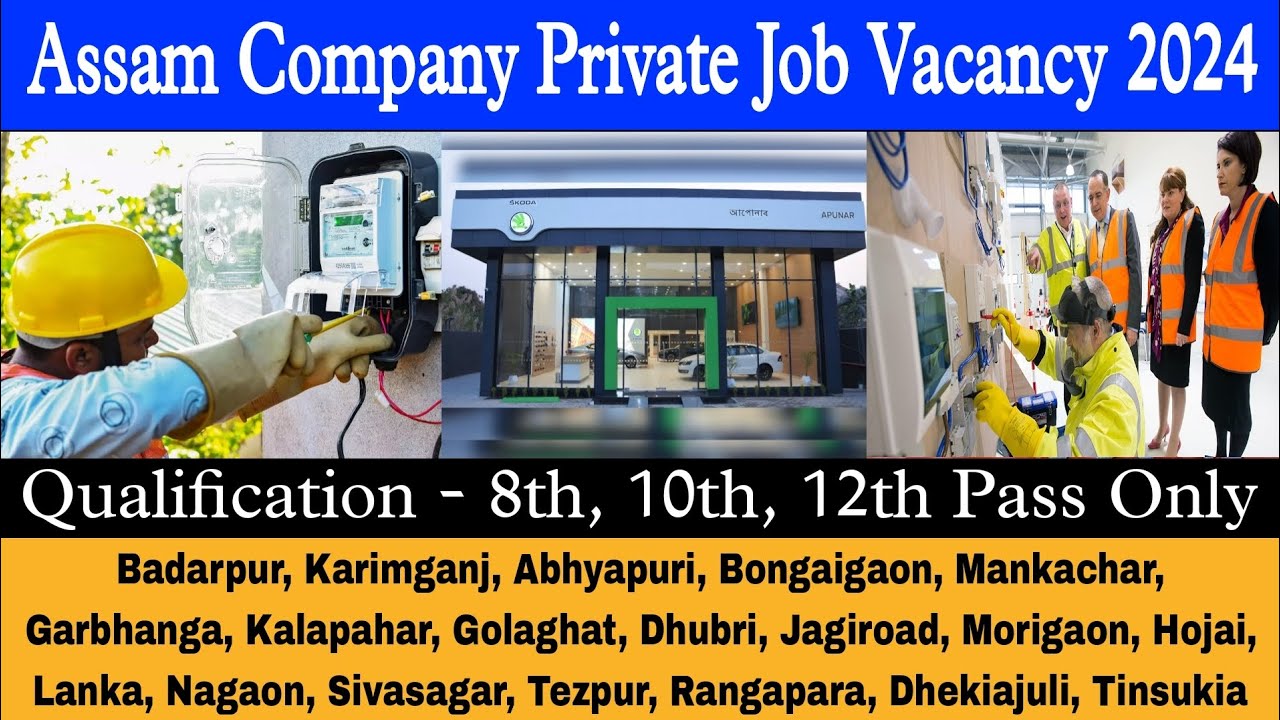Assam Private Job Vacancy 2024 | Private Company Jobs in Assam | 8th ...