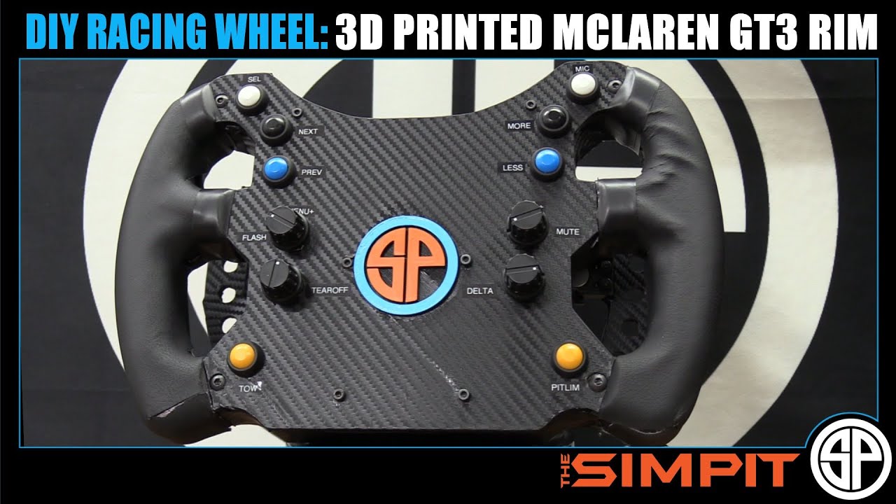 DIY McLaren GT3 Style Sim Wheel - My 3D Printed Wheel Experience - YouTube