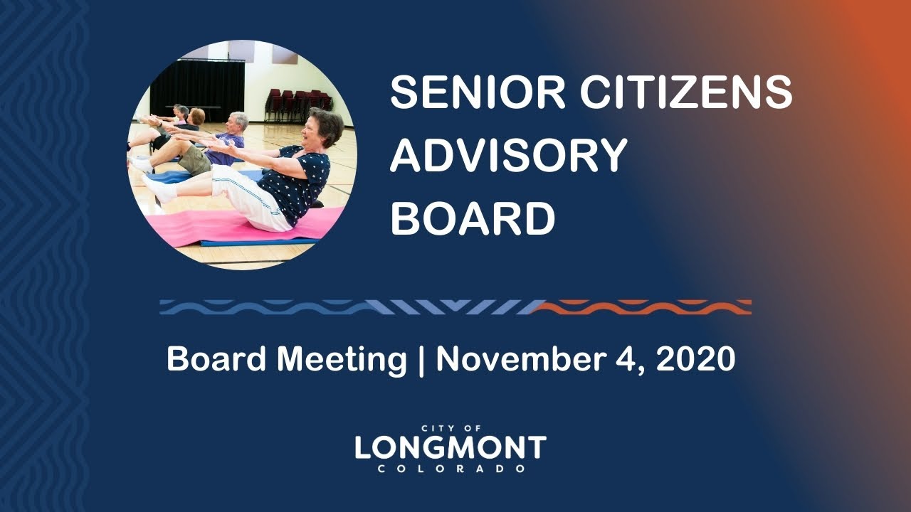 Senior Citizens Advisory Board Meeting, Nov. 4, 2020 - YouTube