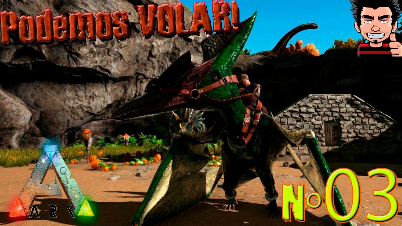 ARK Survival Evolved MODs Tenemos Pteranodon ! podemos volar ! gameplay ...