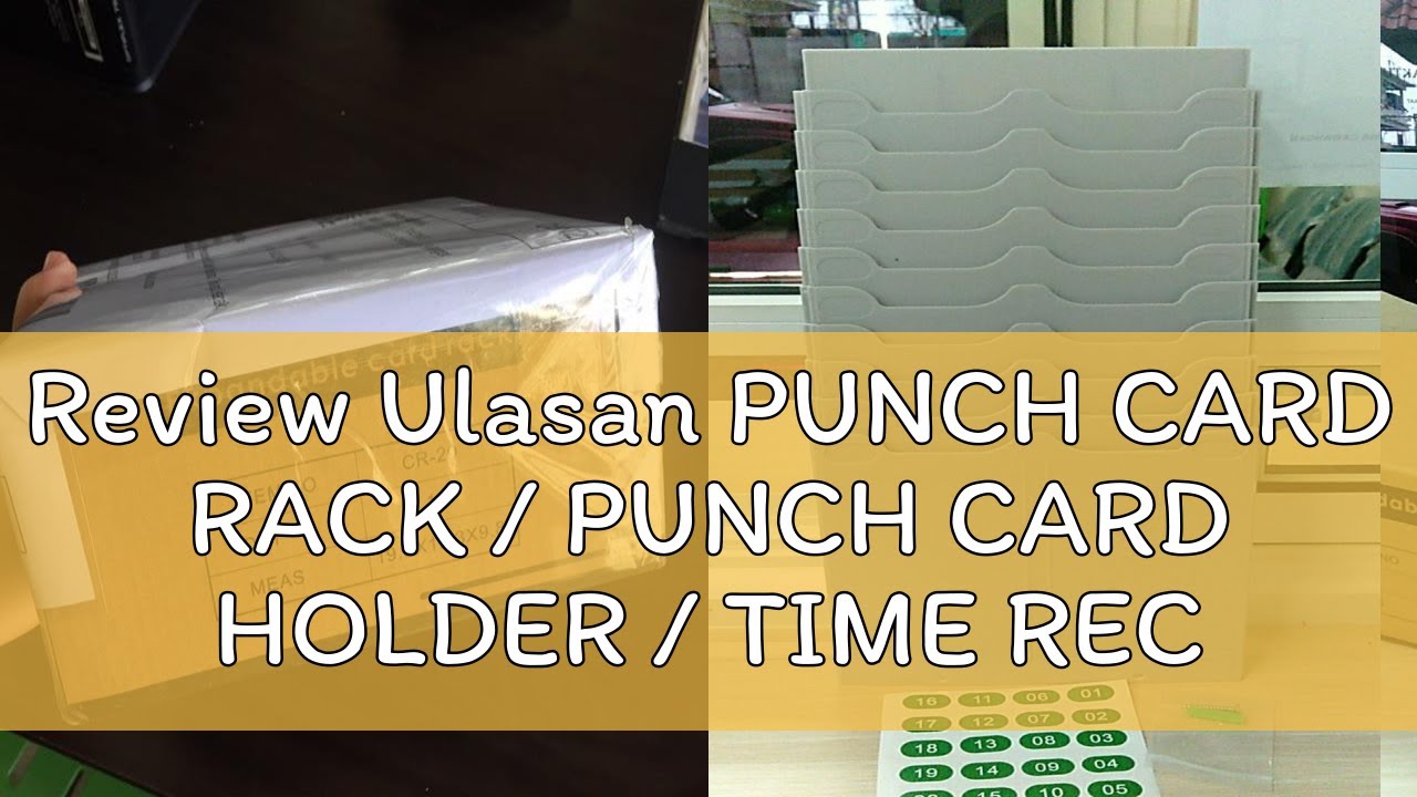 Review Ulasan PUNCH CARD RACK / PUNCH CARD HOLDER / TIME RECORDER CARD ...