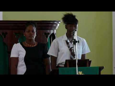 Wesley College Graduation - Grenada National Anthem by Shanice Mc Kie ...