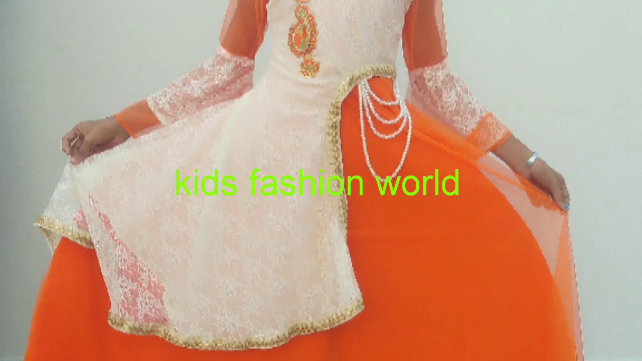 Designer Frock Cutting And Stitching In Tamil /With Bell Sleeve - YouTube
