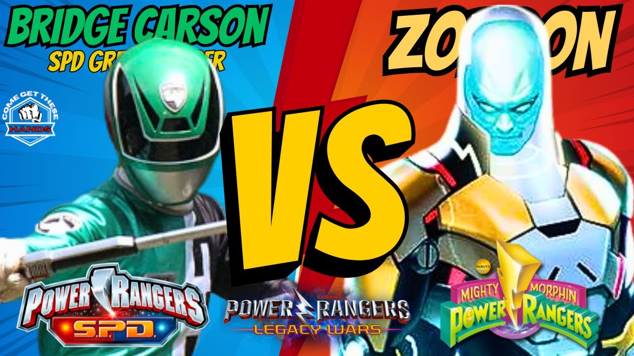 Bridge Carson Vs Zordon | Power Rangers Legacy Wars - YouTube
