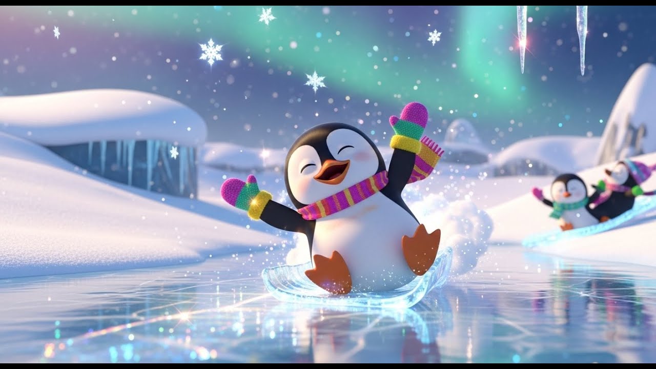 Penny Penguin’s Snowy Day Song Fun Animated Nursery Rhyme Sing Along ...
