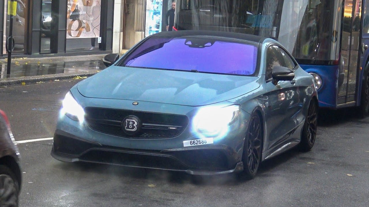 Supercars in London 2021 [ 50 ] (Brabus S800, 918 Spyder, SVJ Roadster ...