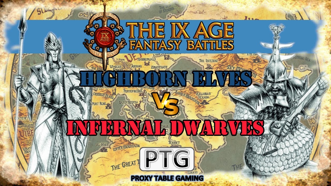 #352 [3.0] Highborn Elves vs. Infernal Dwarves | Battle Report ...