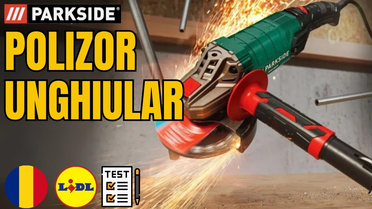 POLIZOR UNGHIULAR Parkside PWS 125 F5 ROMÂNIA ROMÂNĂ LIDL - YouTube