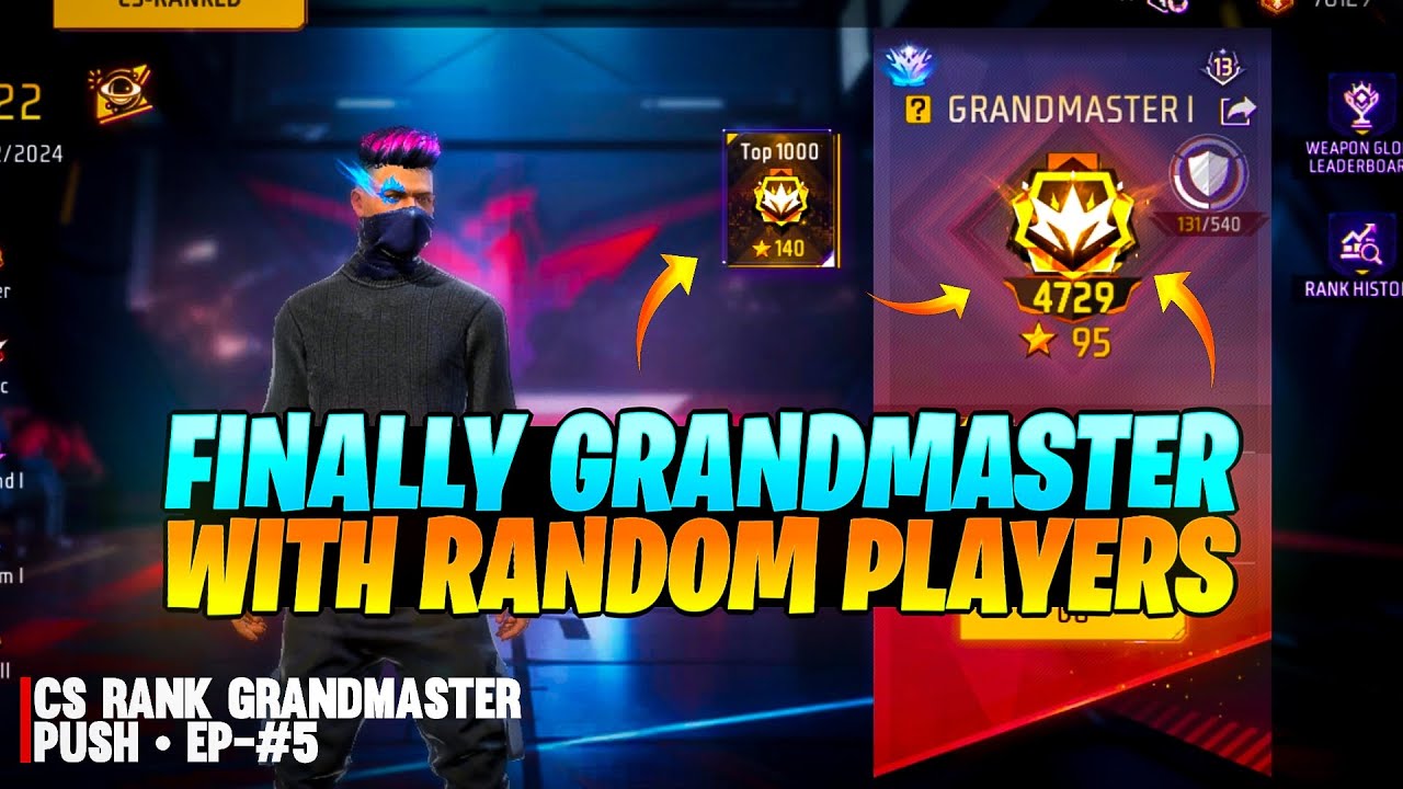 Finally Grandmaster Done with Randoms in CS RANK 🤩 || CSRGP • EP-#5 ...