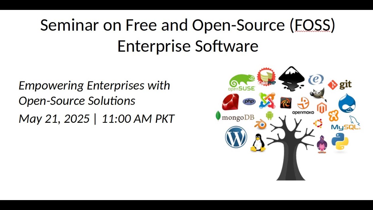 Seminar on Free and Open-Source (FOSS) Enterprise Software - YouTube