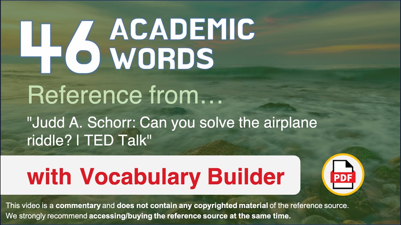 46 Academic Words Ref from "Judd A. Schorr: Can you solve the airplane ...