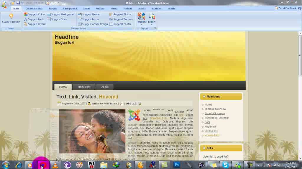 Lesson01 Introduction - Artisteer - Sahalsoftware - YouTube