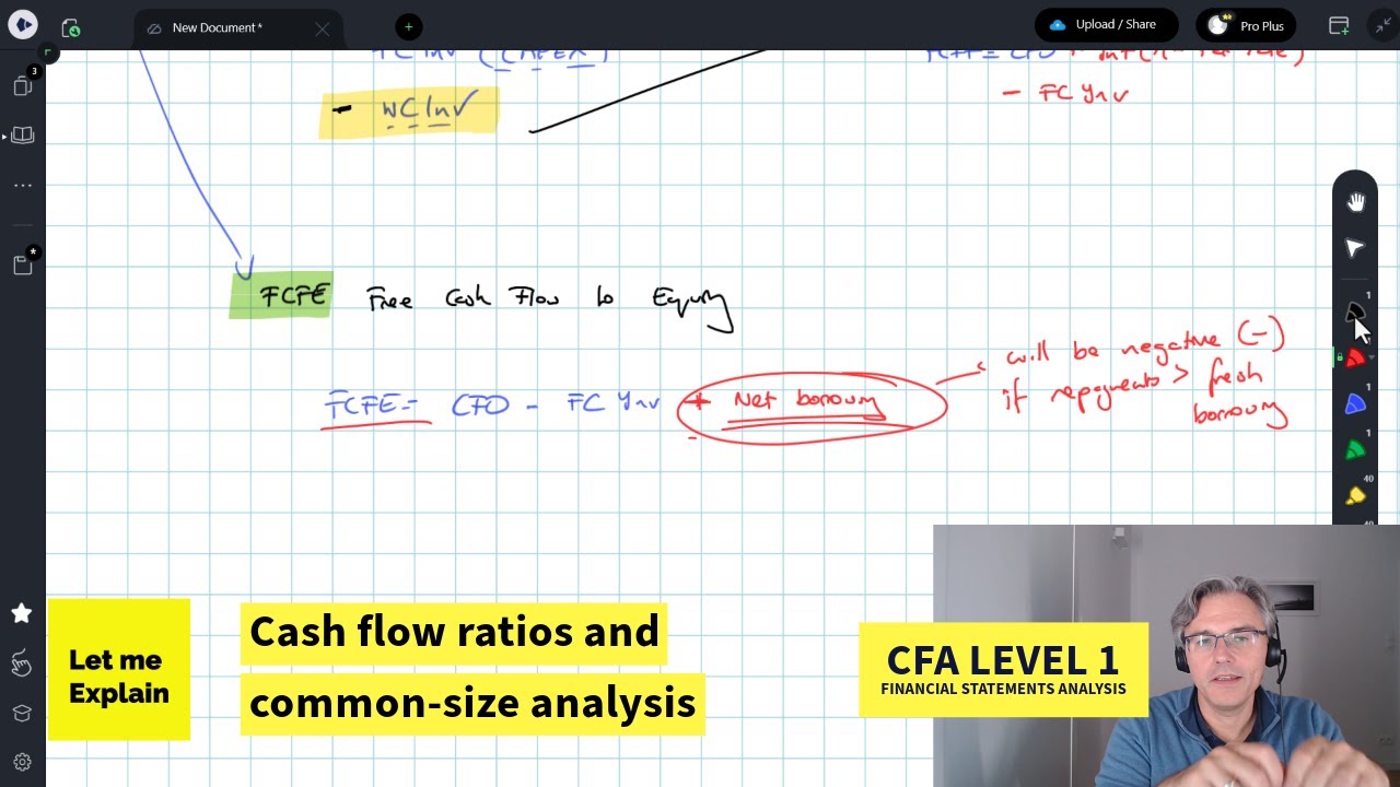 Cash flow ratios and common-size analysis (for the CFA Level 1 exam ...