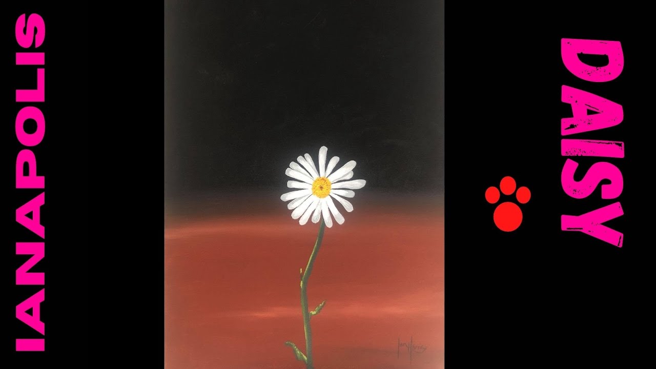 #437 Acrylic art Lesson: How to paint a daisy for beginners - YouTube