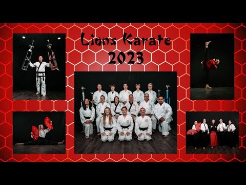 Lions Karate Photo Shoot Collage - YouTube