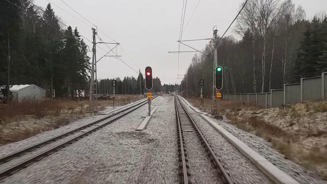 N2 Österskär Östra Station dec 2017 - YouTube