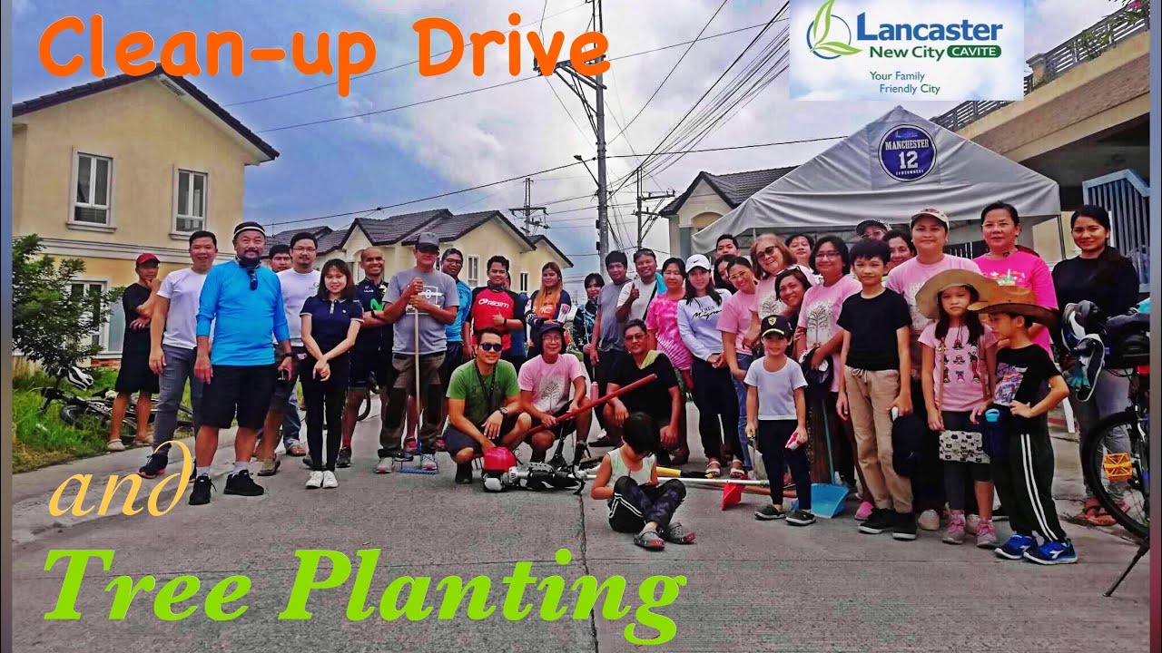 LANCASTER NEW CITY Clean-up Drive | Tree Planting - YouTube