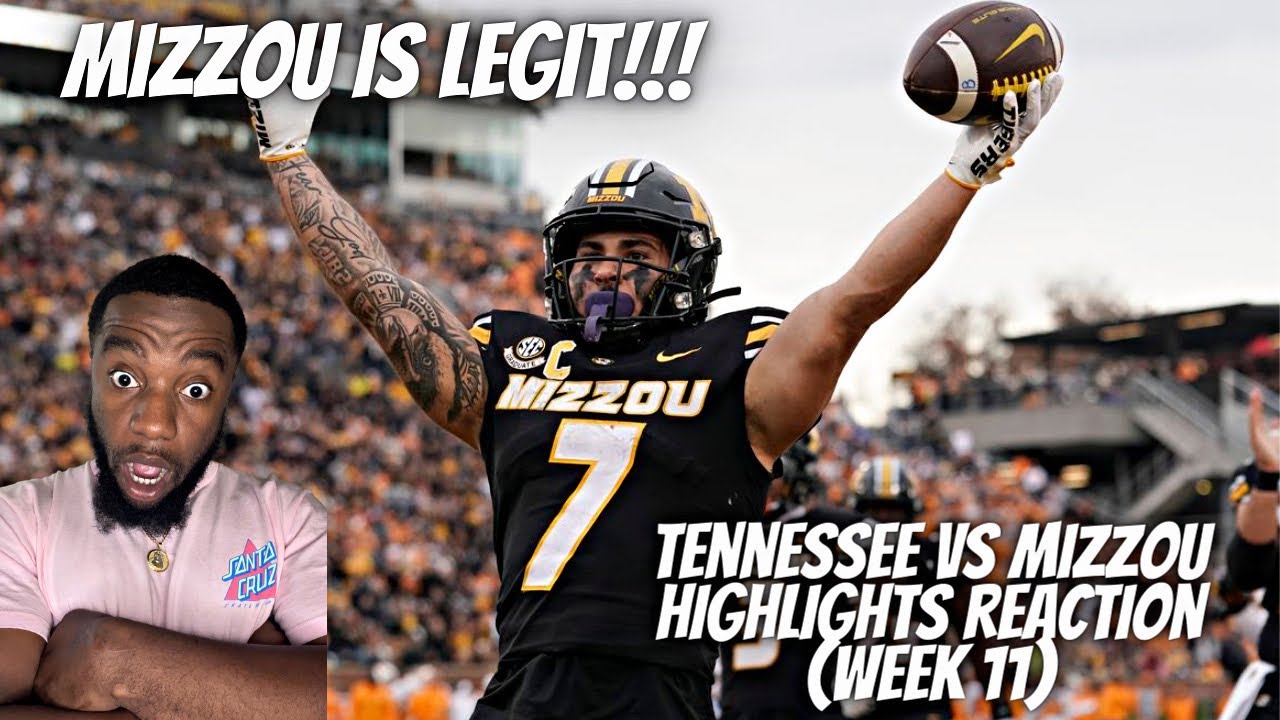 Reaction To #13 Tennessee vs #14 Missouri | 2023 College Football ...