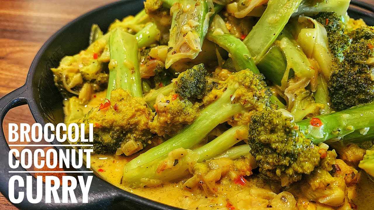 Broccoli Coconut Curry | Creamy Garlic Broccoli Curry With Coconut Milk ...