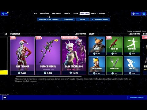 【Fortnite C2】Fortnite Chapter2 Item Shop Today *December 15, 2019 - YouTube