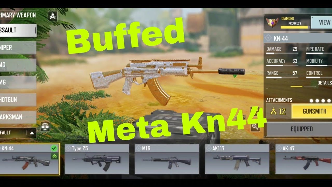 Kn44 Buffed🔥🔥(Best attachments ) CODM Season 6 Meta #callofdutymobile # ...