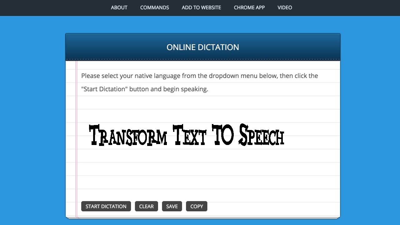 Online Dictation – Transform your Speech in to Text for Free - YouTube