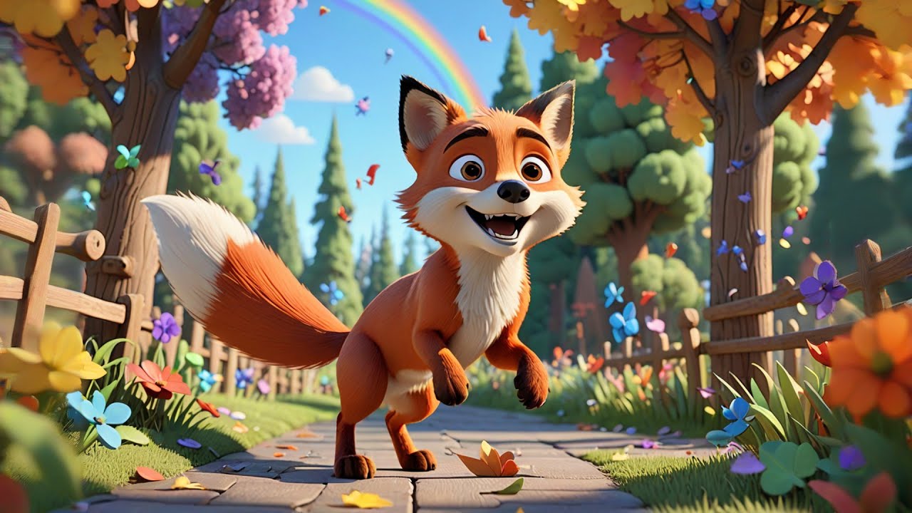 Fox’s Colorful Paintbrush 🦊🎨 | Fun Story for Kids | Learn Colors ...