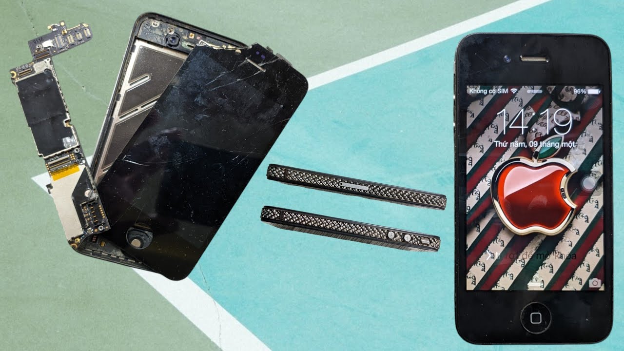 From Scrap To Super Product: Reviving Old iPhone 4! - YouTube