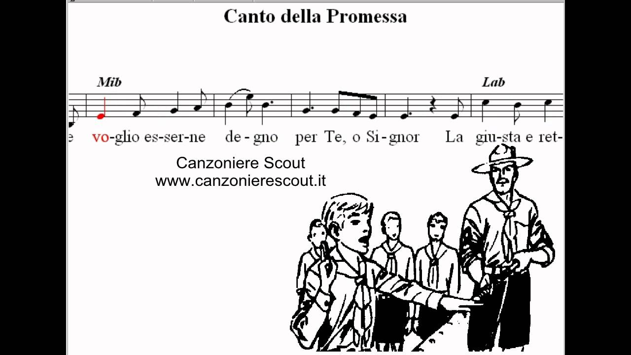 Canto della Promessa. Canto scout tradizionale da cerimonia degli ...