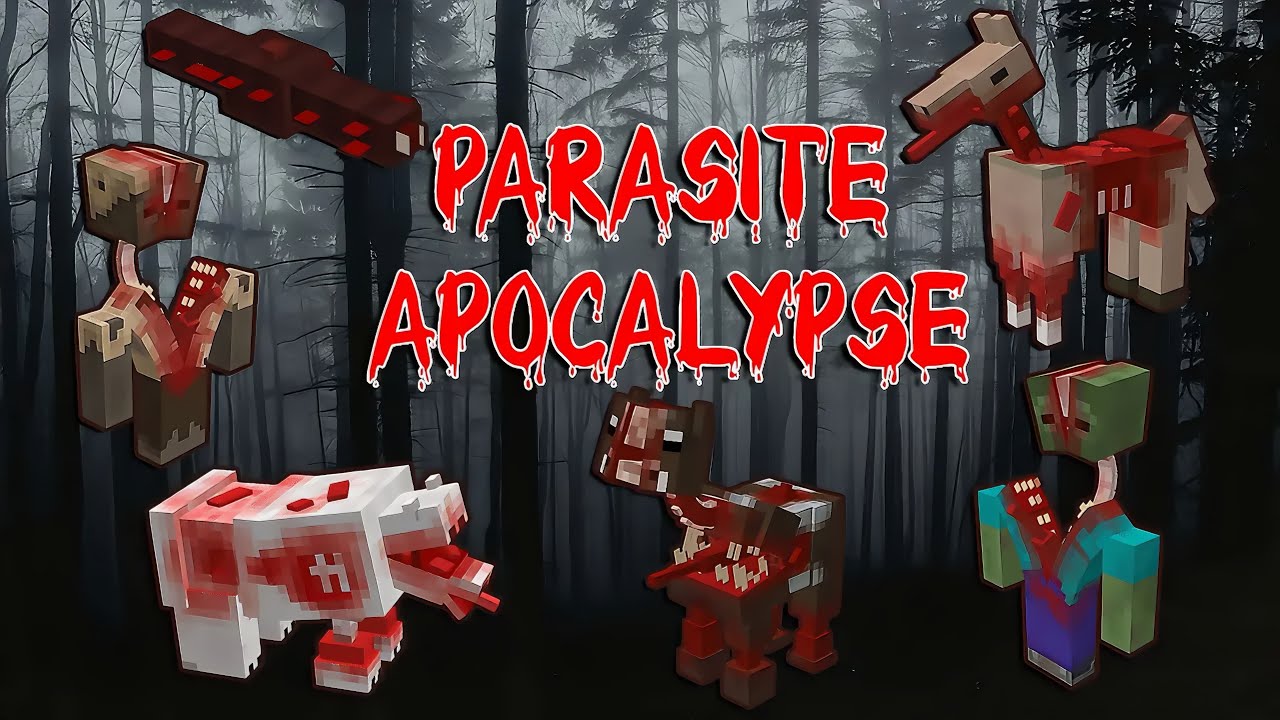 Parasite Apocalypse Addon MCPE 1.21+ | Minecraft Horror Survival Addon ...