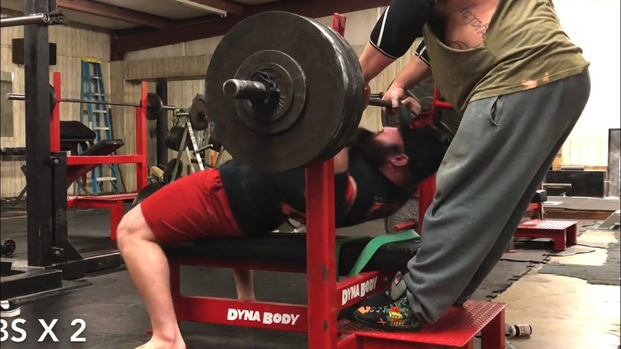 520lbs x 2 raw bench - YouTube