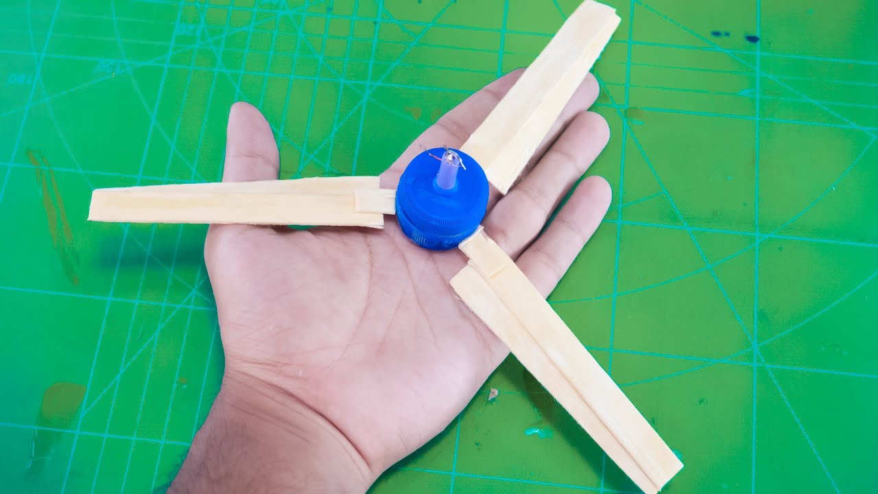 How to Make A celling Fan | Homemade DC Fan Science project | DC ...