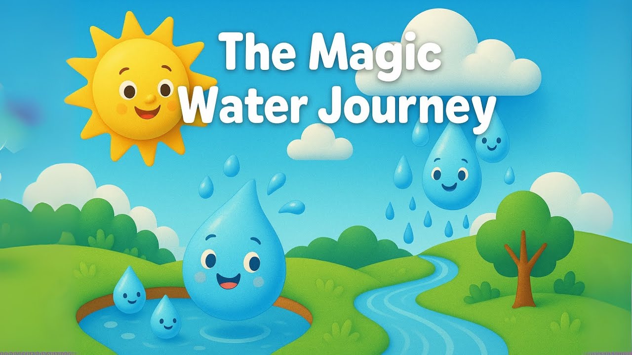 The Magic Water Journey 🌧️ | Fun Water Cycle Song for Kids | Learn ...
