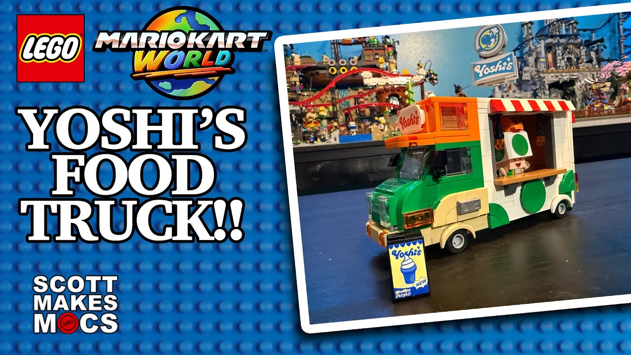 LEGO Mario Kart World: Yoshi's Food Truck - YouTube