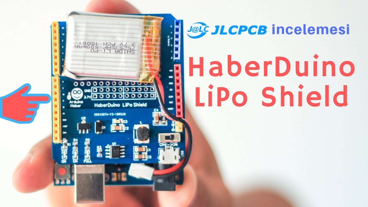 Arduino Shield Üretiyoruz! HaberDuino LiPo Shield || JLCPCB #1 - YouTube