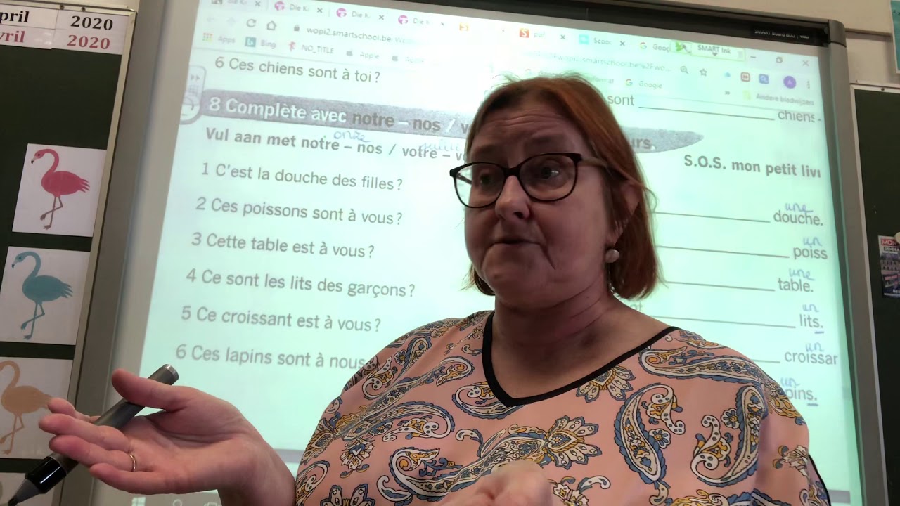 Uitbreiding bezittelijke voornaamwoorden met notre/nos, votre/vos, leur ...