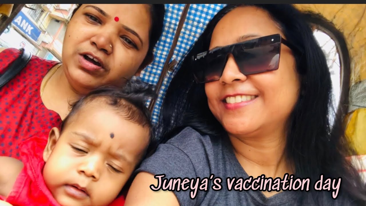 Juneya’s nine month vaccination day out🩼👶😭 - YouTube