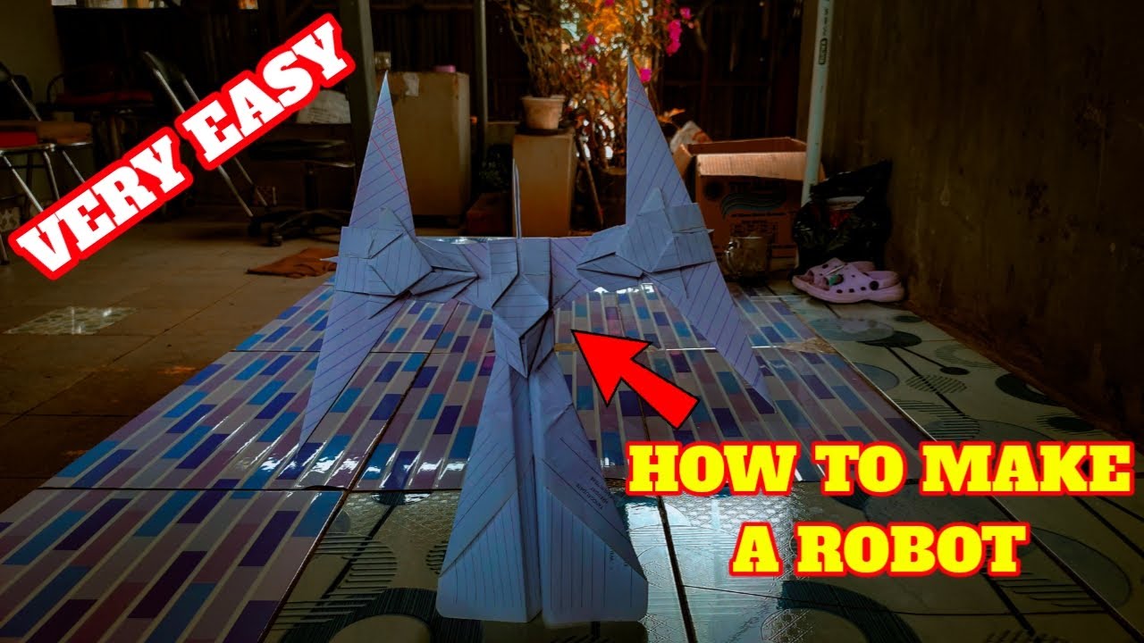 Tutorial Cara Membuat Origami Robot Mudah - YouTube