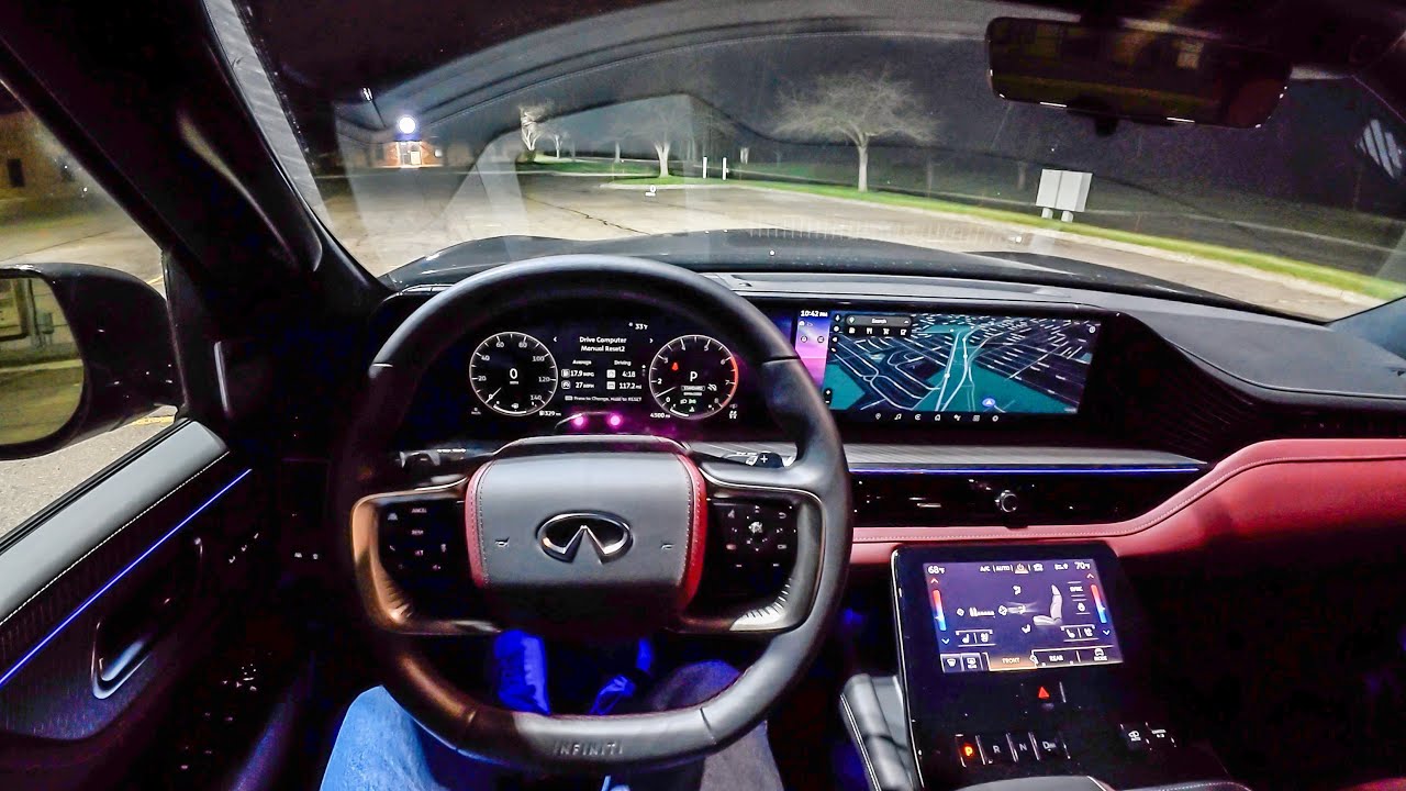 2025 Infiniti QX80 Autograph - POV Night Drive (Binaural Audio) - YouTube