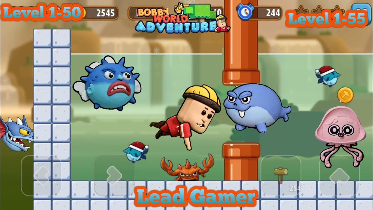 Bobby World Adventure Run Game | Level 1-55 | #games #gaming #leadgamer ...