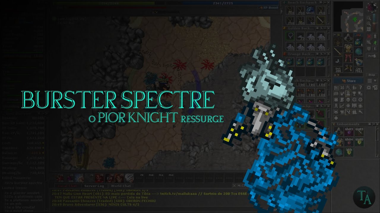 O PIOR KNIGHT RESSURGE NA HUNT DE BURSTER SPECTRE | TIBIA 2024 - YouTube